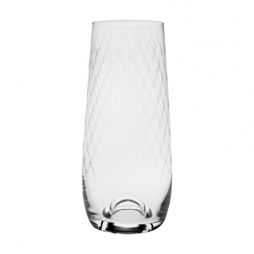Fishnet Engraved Stemless Champagne Glasses (Box of 4) – Millar and More